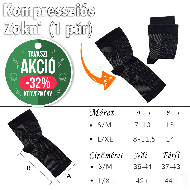 Kompressziós zokni (1 pár) – alion.hu